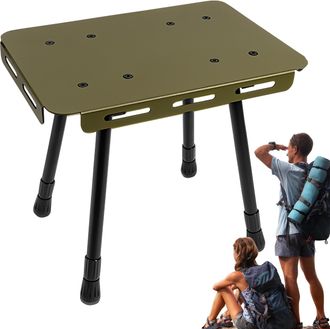 Generic Camp Hocker f&uuml;r Erwachsene, Camping Hocker - Multifunktionaler Campingstuhl | Kompakter Rucksacktisch f&uuml;r Reisen, Wandern, BBQ, Mehrzweck-Sitzstuhl im