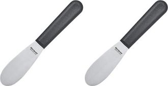 Westmark Profi-Buttermesser, Klingenma&szlig;: 3,3 x 8,5 cm, L&auml;nge: 18,5 cm, Rostfreier Edelstahl/Kunststoff, Master Line, Schwarz/Silber, 13572270 (Packung mit 2)