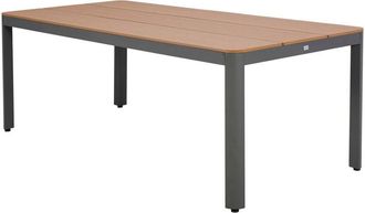 M&S Collection M&s - Table en alu 200 x 90 cm Bois Gris