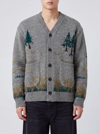 Junya Watanabe Jacquard-Cardigan aus Woll-Mohair-Mischung