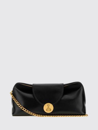 Versace Clutch aus Nappaleder mit Medusa-Plakette und Kettentr&auml;ger