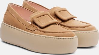Roger Vivier Plateau-Loafers Viv Up aus Veloursleder