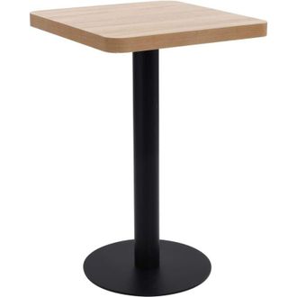 vidaXL Table de bistro marron clair 50x50 cm mdf Vidaxl