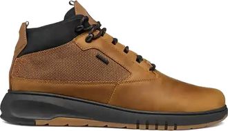 Geox Aerantis 4x4 Abx lace-up panelled boots - Marron