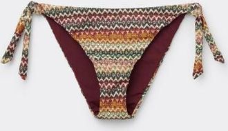 Calzedonia Bikinihose Mit Schleifen Elegant Ethnic Grun