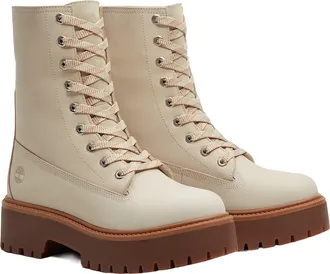 Timberland Stone Street Combat Boots - Beige