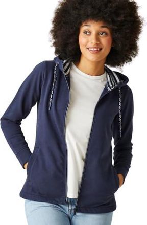 Regatta Bayletta Sweat à Capuche zippé en Polaire pour Femme, Bleu Marine, 38
