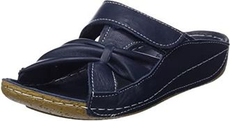 Andrea Conti Mules pour Femme, Bleu Marine, 38 EU