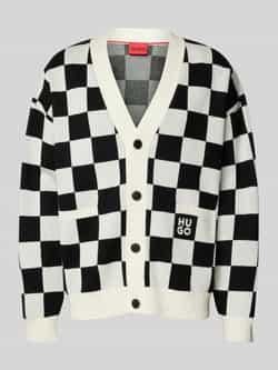 HUGO BOSS Strickjacke mit Label-Stitching Modell Skeeches