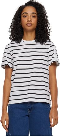 Urban Classics Damen T-Shirt Ladies Striped Boxy Tee, gestreiftes T-Shirt für Frauen, erhältlich in verschiedenen Farbvarianten, Größen XS-5XL