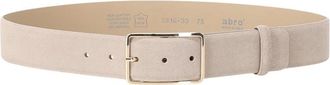 Abro Femme, Accessoires, Beige, Taille: 95 CM Suede Leather Belt
