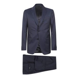 Ermenegildo Zegna Einreihiger- ma&szlig;geschneiderter Anzug - - Suits - Herren - Blau - L