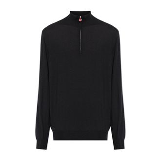 Kiton Pull &agrave; col roul&eacute; en cachemire - Homme - Pulls - Noir - Taille: XL