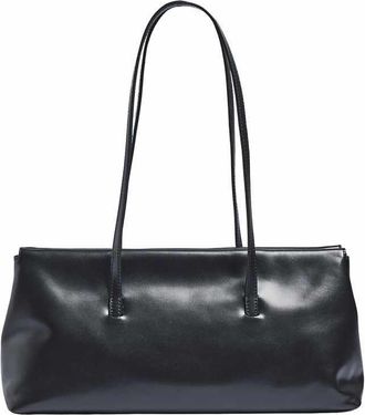 NA-KD Cabas carr&eacute; en cuir - Noir