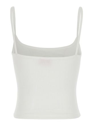 Diesel Womens Camisole Dlogo White Cotton Top