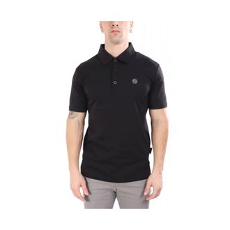Philipp Plein Homme, Tops, Noir, Taille: M Classic Polo Hexagon