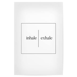 artboxONE Poster 45x30 cm Statements & Quotes Typografie INHALE | EXHALE - Bild Typ Briefkunst Einfach