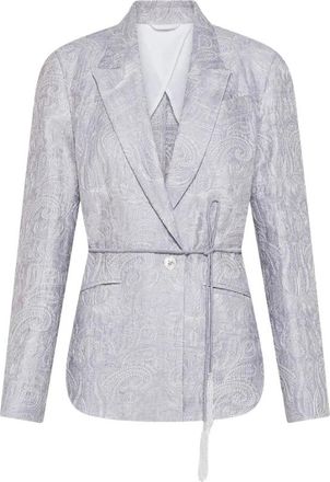 Seventy Femme, Vestes, Bleu, Taille: 38 FR Giacca fusciacca in vita