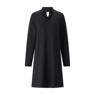 Riani Midikleid mit V-Ausschnitt