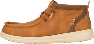 HeyDude Wally Mid Gripr Classic Cognac/Tan, Gr&ouml;&szlig;e 42, Herren Stiefel, Herren Schlupfstiefel, wasserabweisend, bequem & leicht