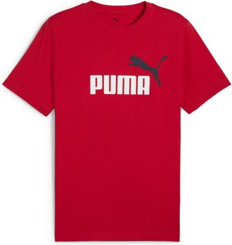 Puma T-shirt &agrave; logo N&deg; 1 bicolore Essentials Homme, V&ecirc;tements, Rouge, XXL