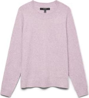 Vero Moda O-Neck Vmdoffy Ls Blouse &agrave; col Rond GA Noos, Pink-a-Boo, S Femme