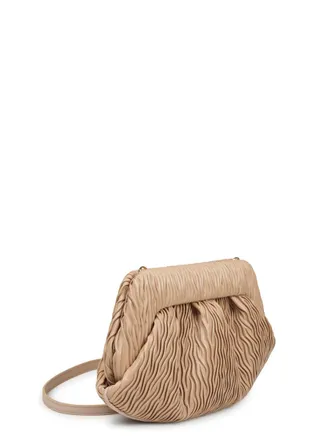 Themoir&egrave; Womens Clutch Bios Beige Apple Fiber Bags