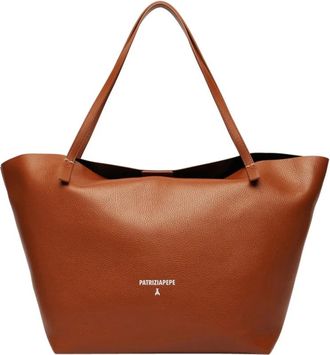 Patrizia Pepe Femme, Sacs, Brun, Taille: ONE Size Sac Shopper
