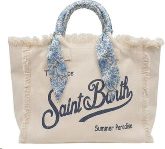 MC2 Saint Barth Femme, Sacs, Beige, Taille: ONE Size Vanity Foulard Batik 1031