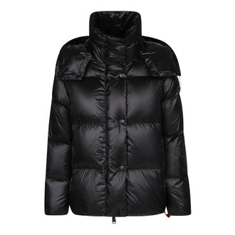 Afterlabel Gl&auml;nzende Nylon Daunenjacke mit Kapuze - - Jackets - Damen - Schwarzk - M