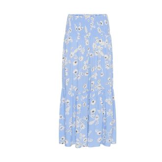 Kaffe KAmaxi Smock Skirt - - Skirts - Damen - Blau - M