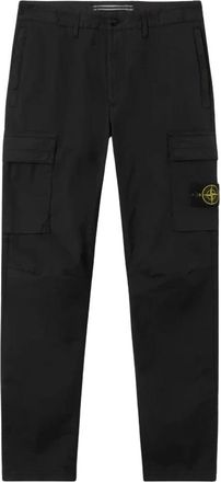 Stone Island Homme, Pantalons, Noir, Taille: W31 Pantalon en Twill de Coton Stretch