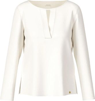 Marc Cain Femme, Blouses et Chemises, Blanc, Taille: 44 FR Chemisier en soie