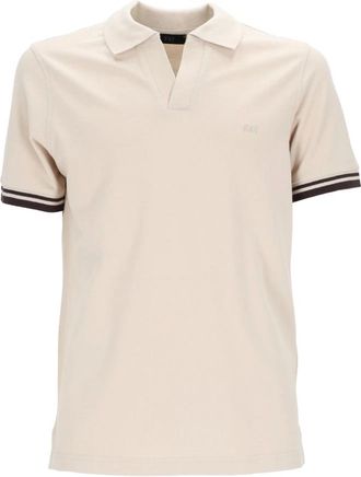 Fay Homme, Tops, Blanc, Taille: 2XL Polo en coton piqu&eacute;