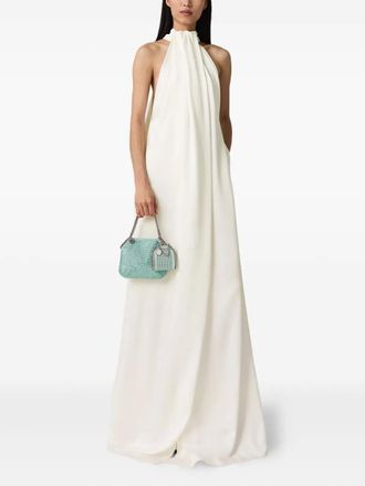 Stella McCartney robe &agrave; dos-nu - Blanc