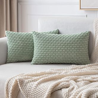 Miulee Kordsamt Kissenbezug Kissenbezüge Dekorative Kissenhülle Moderne Sofakissen Dekokissen Couchkissen Zierkissen Weicher für Sofa Wohnzimmer Schlafzimmer