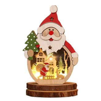 Generic Weihnachtsschmuck aus Holz, festliche Dekorationen - h&auml;ngende Ornamente f&uuml;r Weihnachtsbaum | f&uuml;r Feier, Urlaub, Familientradition, Abend und