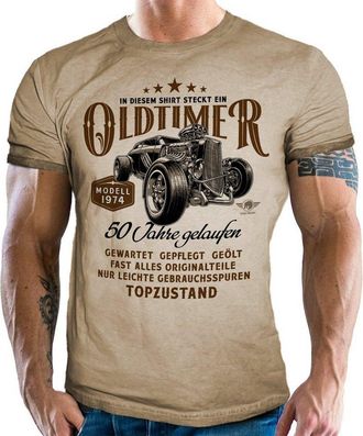 Lobo Negro T-Shirt als Geschenk für Männer zum 50. Geburtstag Oldtimer Baujahr 1975