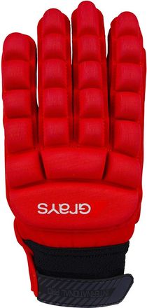 Grays International Pro Handschuhe für Linkshänder, Fluorrot-Rot, Fluo Red, LH L