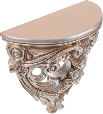 Valiclud Imperiales Geometrisches Wandregal Dekoratives Schwebendes Hohlwandregal in Champagnergold Vielseitiges Vintage Regal f&uuml;r Flur Badezimmer und Wohnzimm