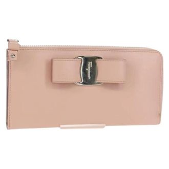 Ferragamo Pre-owned Leder-Portemonnaie - - Pre-owned - Damen - Rosa - ONE SIZE