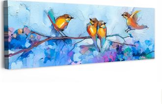 MuchoWow &copy; Leinwand Bilder XXL 120x40 cm Wanddeko Gro&szlig; Wohnzimmer Aesthetic Room Decor Deko Zimmer Wandbilder Modern Panorama Gro&szlig;es Wandbild Gem&auml;lde - &Ouml;lfarbe