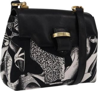 Ferragamo Sac bandouli&egrave;re en toile Pre-owned - Femme - Pre-owned - Multicolore - Taille: ONE Size