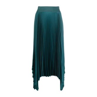 Joseph Ade Strick Webart Plissee Rock - - Skirts - Damen - Gr&uuml;n - S
