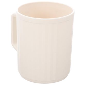 Artibetter Hoement Zahnputzbecher aus Sto&szlig;festem Kunststoff Gro&szlig;er Mehrweg Sp&uuml;lbecher mit Glatter Oberfl&auml;che Wei&szlig; Wiederverwendbarer Reise und Badezimmerbecher f