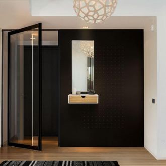 TERRE DE NUIT Terre De Nuit - Chevet mural 1 tiroir blanc et chêne - CH0067