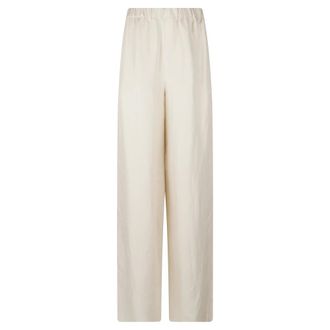 Max Mara Femme, Pantalons, Beige, Taille: 36 FR Wide Pantalons
