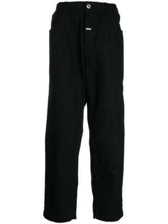 Aape By A Bathing Ape jean en coton à logo appliqué - Noir