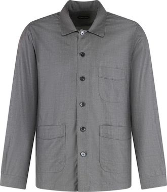 Tom Ford Homme, Chemises, Gris, Taille: XL Casual Chemises