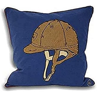 Riva Paoletti Polo Club Helmet Blue Cushion Cover 45 x 45